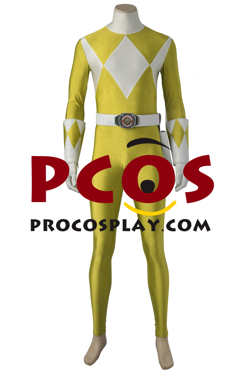 Mighty Morphin Power Rangers Yellow Ranger Cosplay Costume C08886 Male ...
