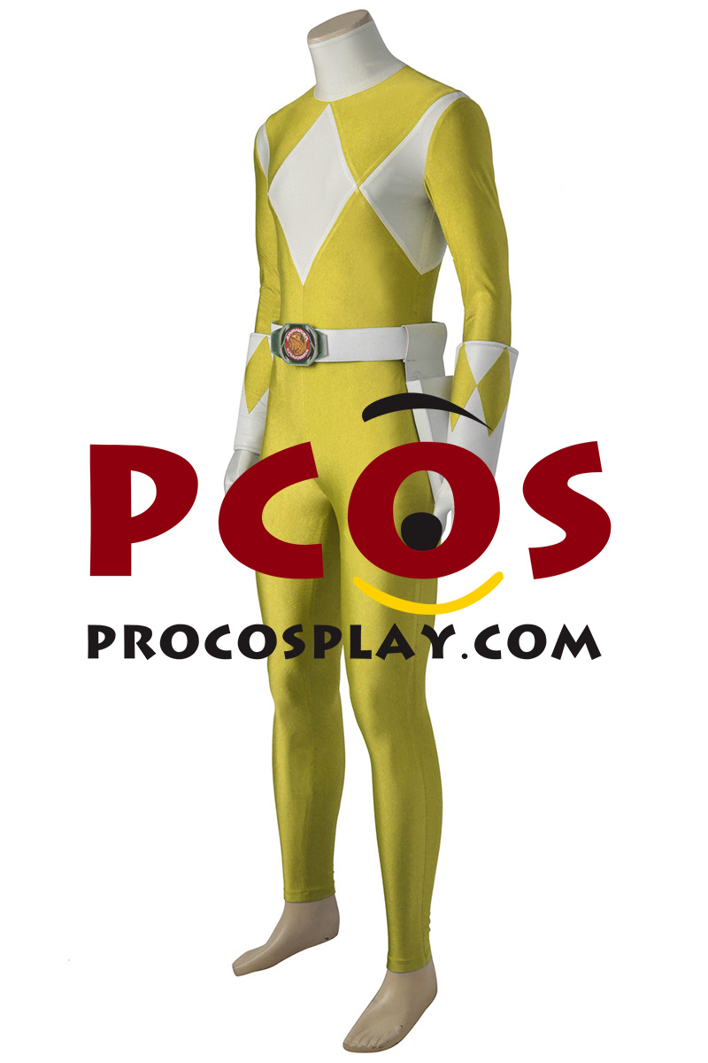 Mighty Morphin Power Rangers Yellow Ranger Cosplay Costume C08886 Male ...