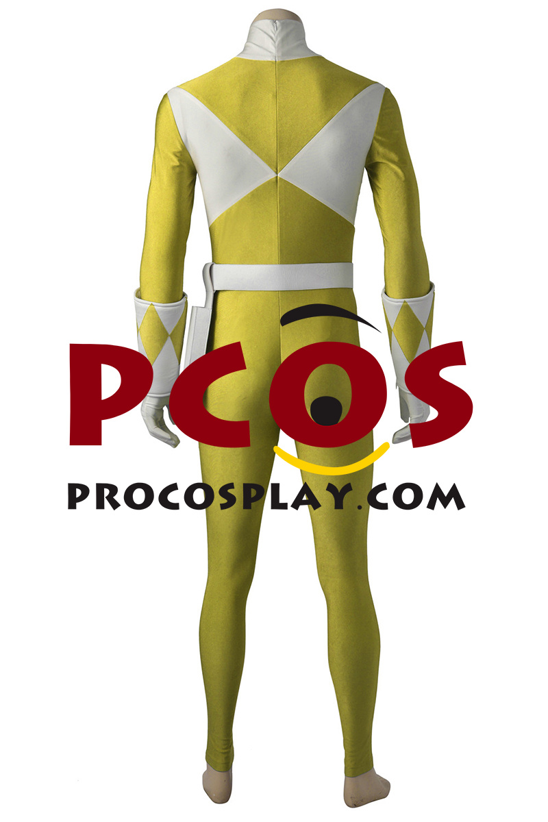Mighty Morphin Power Rangers Yellow Ranger Cosplay Costume C08886 Male ...