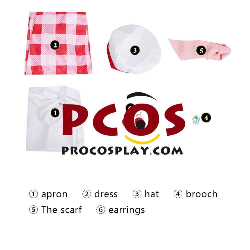 Princess Peach: Showtime Pastry Chef Peach Cosplay Costume Child ...