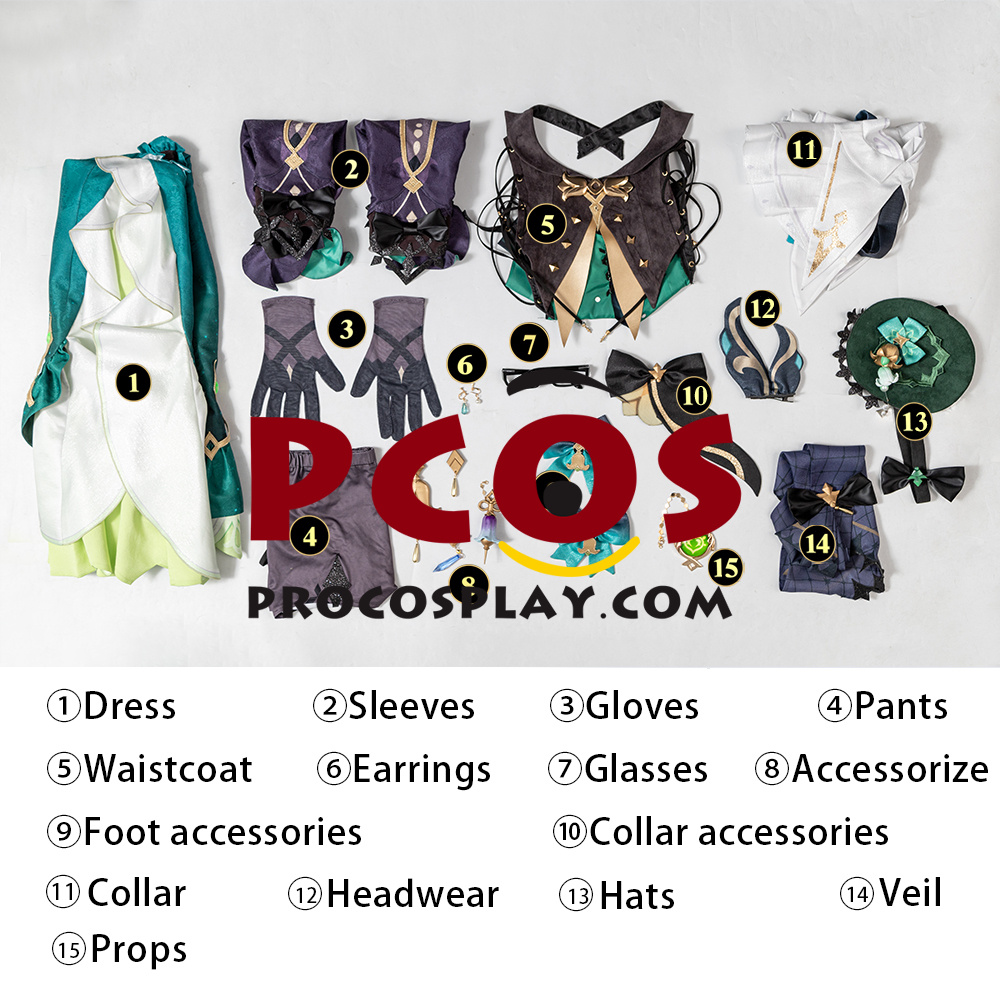 Game Genshin Impact Fontaine Perfume Designer Emilie Cosplay Costume ...