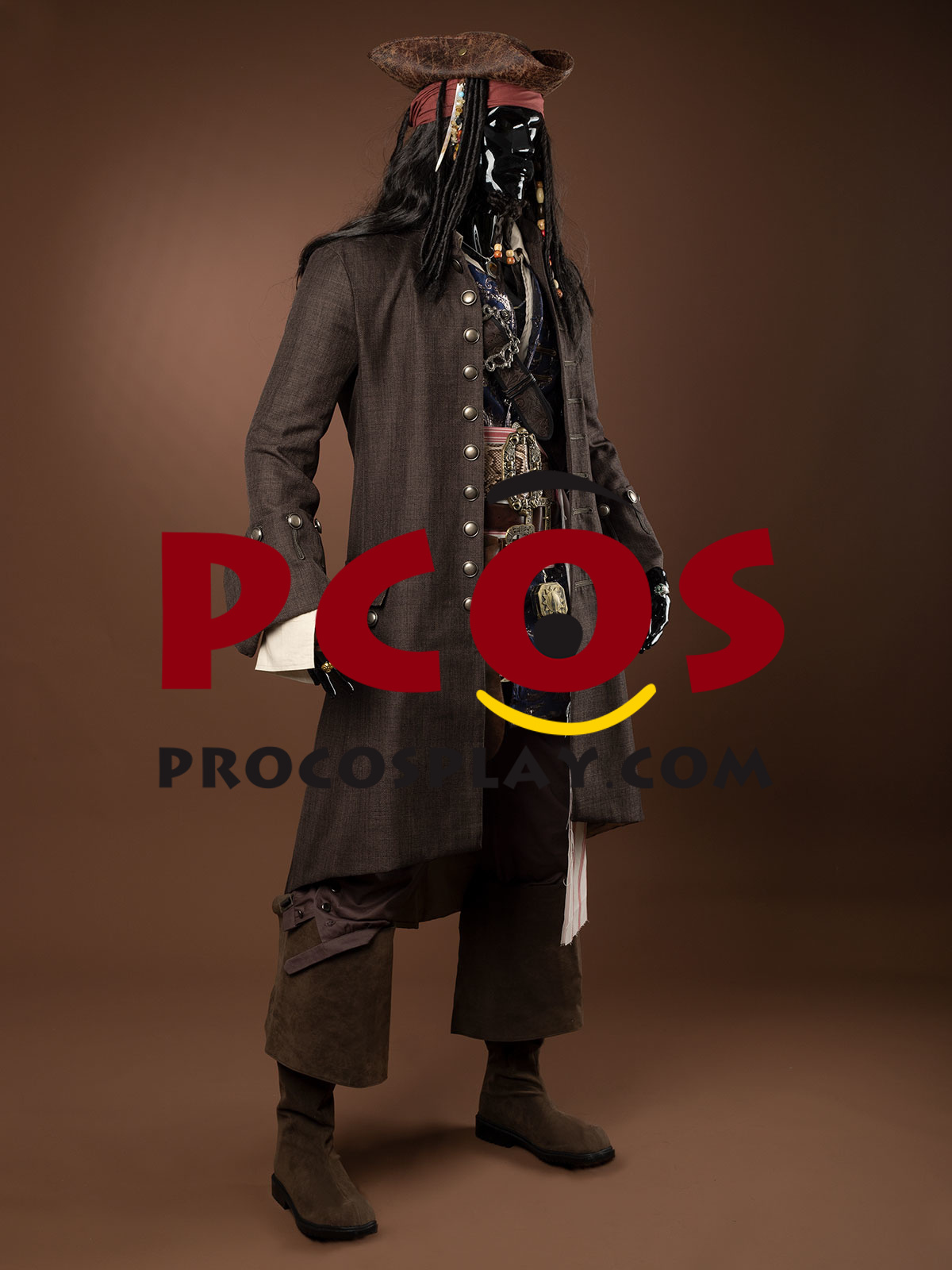 Ready to Ship Pirates of the Caribbean 5 Captain Jack Sparrow Cosplay ...