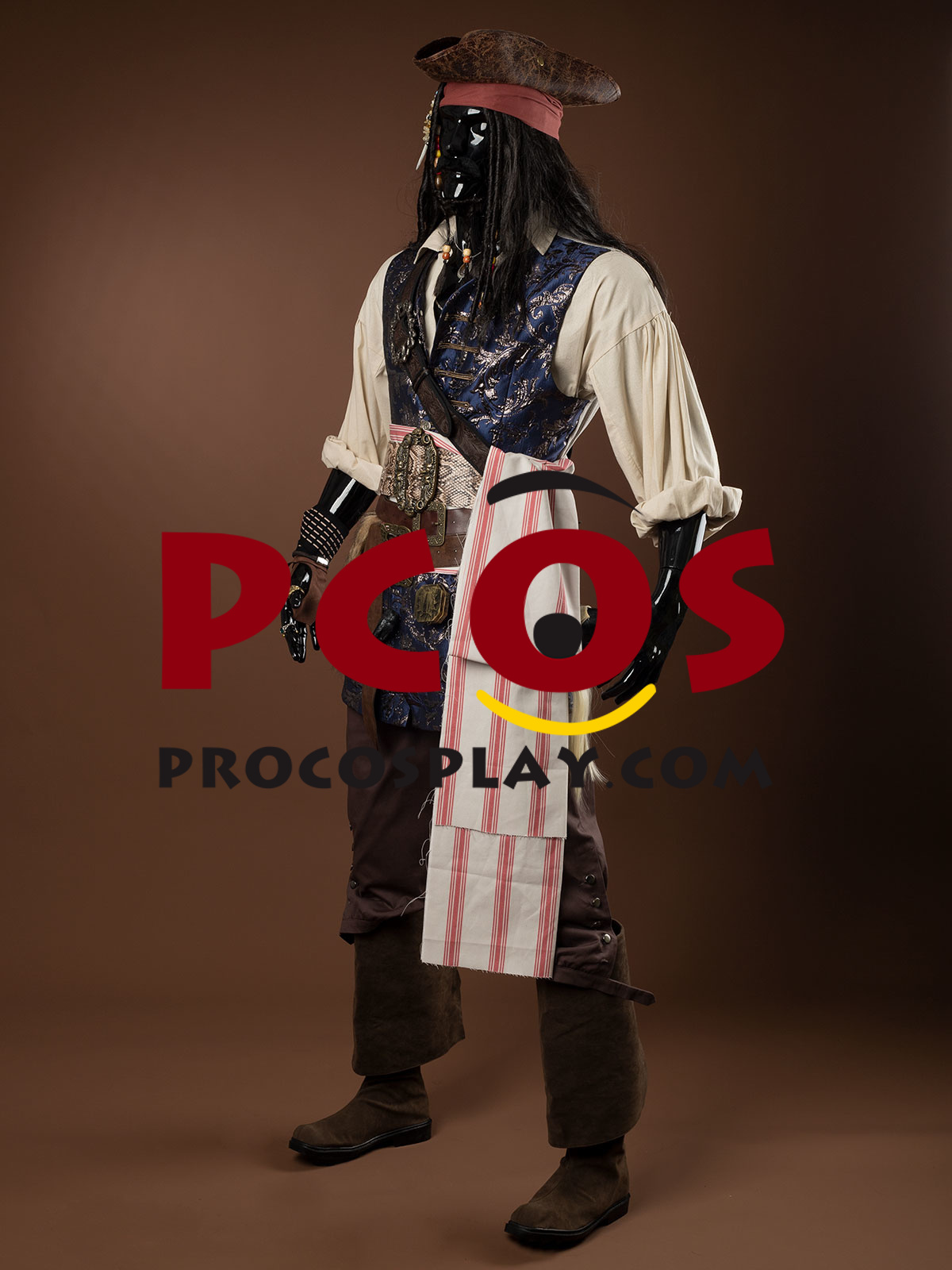 Ready to Ship Pirates of the Caribbean 5 Captain Jack Sparrow Cosplay ...