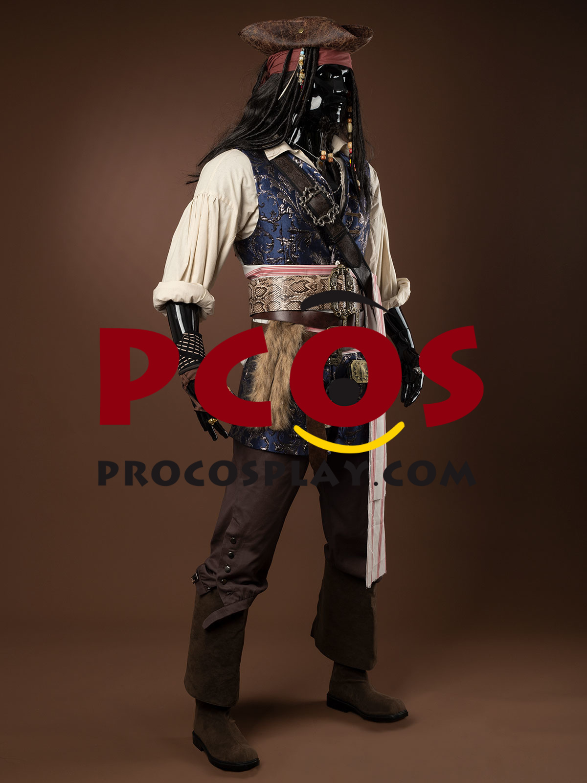 Ready to Ship Pirates of the Caribbean 5 Captain Jack Sparrow Cosplay ...