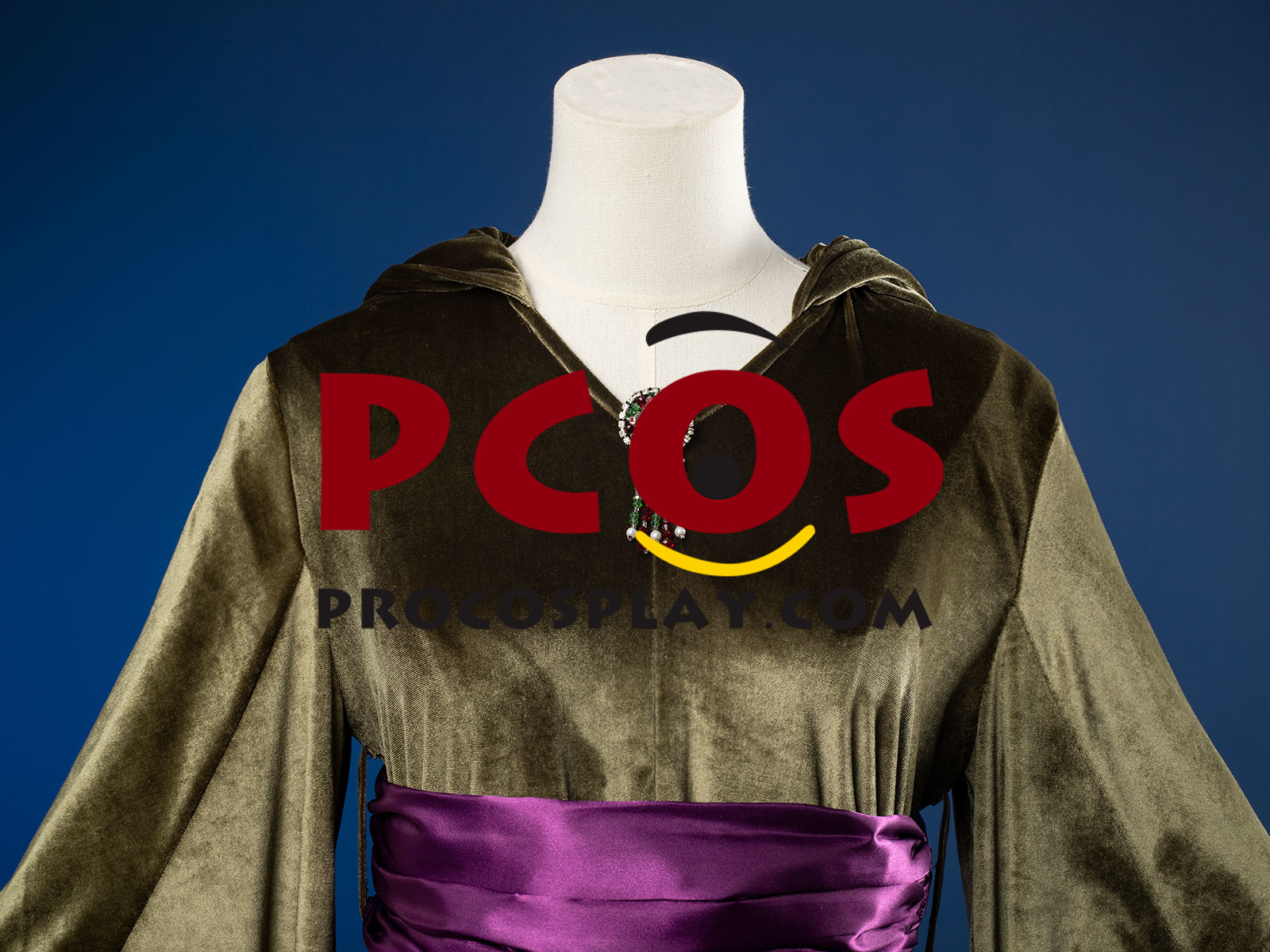 Revenge of the Sith Padme Naberrie Amidala Cosplay Olive Velvet Dress ...