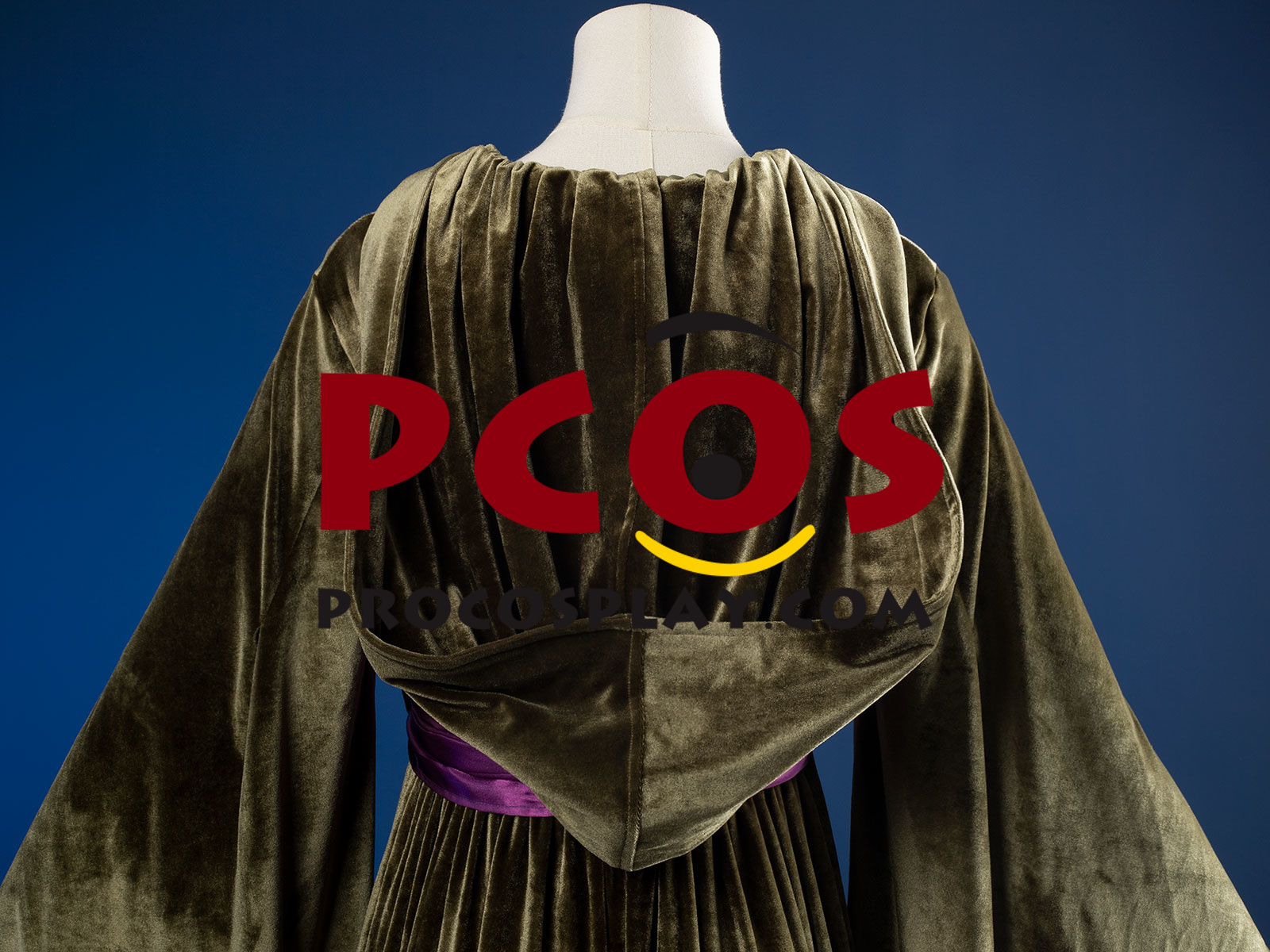 Revenge of the Sith Padme Naberrie Amidala Cosplay Olive Velvet Dress ...