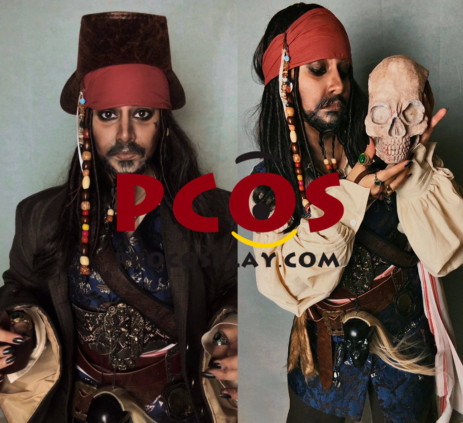 Pirates of the Caribbean 5 Captain Jack Sparrow Cosplay Costume C09129 ...